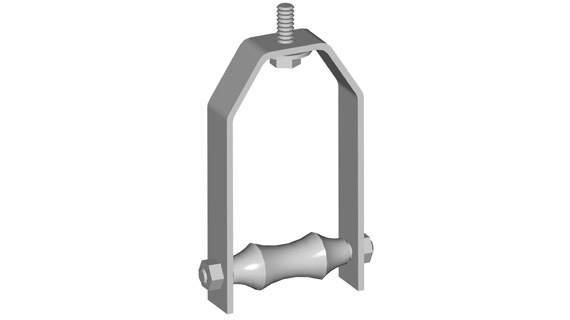 Pipe Roller Hanger for Uninsulated Rooftop Gas Lines