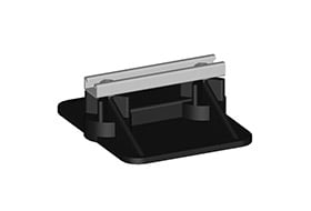 Low Profile Adjustable Pipe Supports For Rooftops - SS8-CL