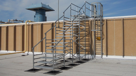 Roof Access Stairs | Roof Walkway Systems